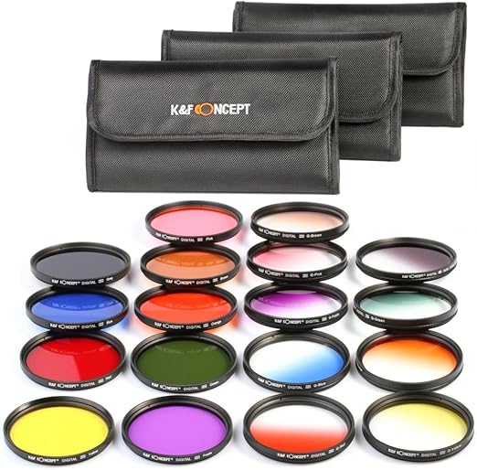 K&F Concept® Objektiv Filterset 58mm 9er Slim: Amazon.de: Kamera