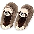 Amazon.com | Funny Animal Sloth Slippers for Women,Bedroom Slippers ...
