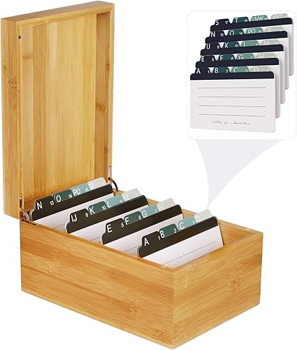 Amazon.com : MaxGear Business Card Holder 4x6 inches Index Cards ...