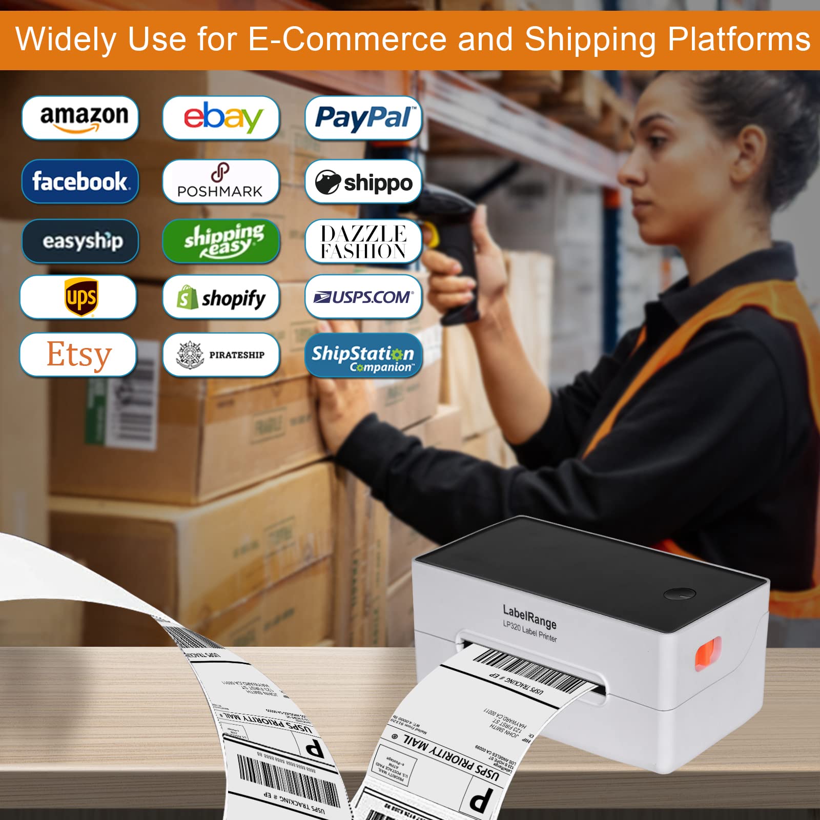 Mua LP320 High Speed 4x6 Shipping Label Printer, Windows, Mac, Linux ...