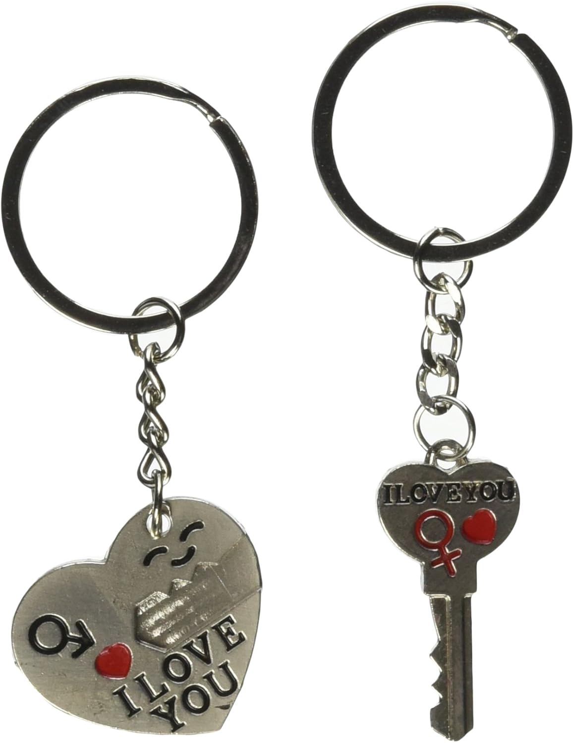 Generic Key to My Heart Cute Couple Keychain (BETY84944-F): Amazon.co ...
