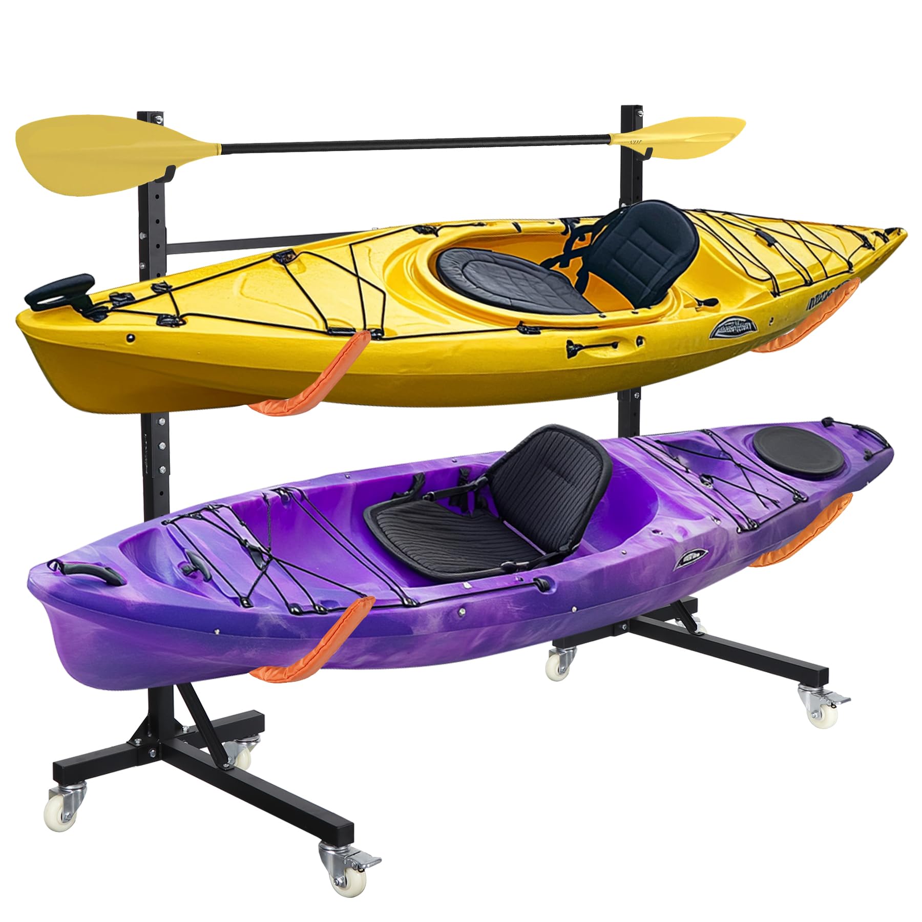 Neorexon Freestanding Kayak Storage Rack, Kayak Racks for Outdoor ...