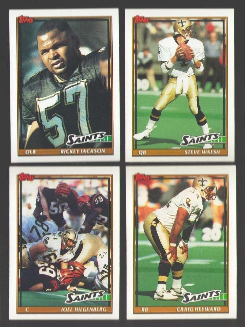 Amazon.com: 1991 Topps Football Team Set - NEW ORLEANS SAINTS ...