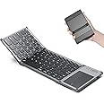 Amazon.com: ZenRich Foldable Bluetooth Keyboard, Full Size Wireless Tri-Folding Portable ...