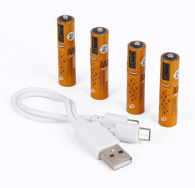 Tsing Micro USB aufladbare AA/AAA Batterie mit Kabel: Amazon.de ...