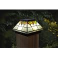 Classy Caps WG322 Stained Glass Wellington Solar Post Cap, 5" x 5 ...