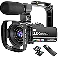 Amazon.com : Video Camera Camcorder 2.7K Ultra HD YouTube Vlogging ...