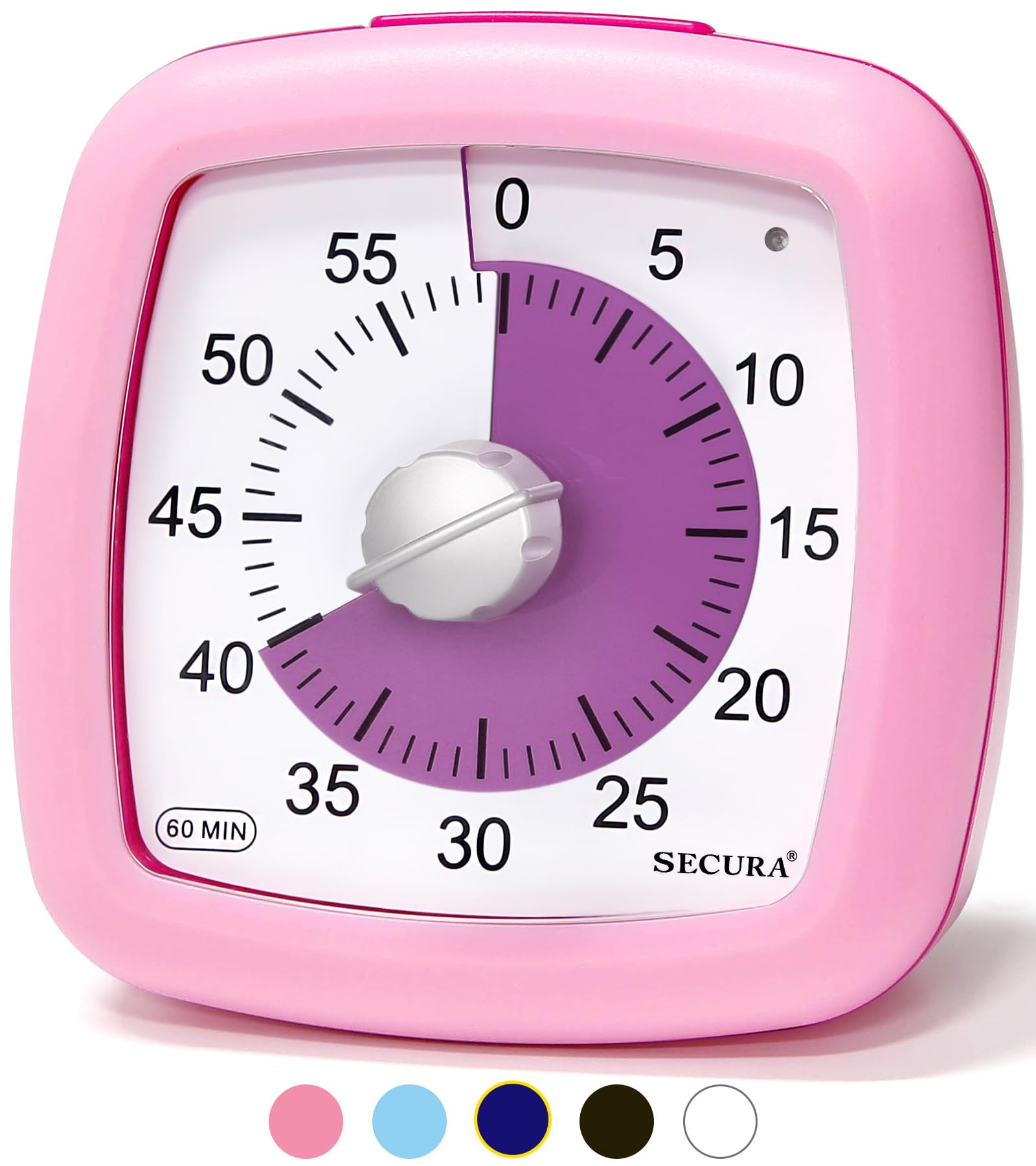Mua Secura 60-Minute Visual Timer, Silent Study Timer for Kids and Adults, Time Clocks, Time ...