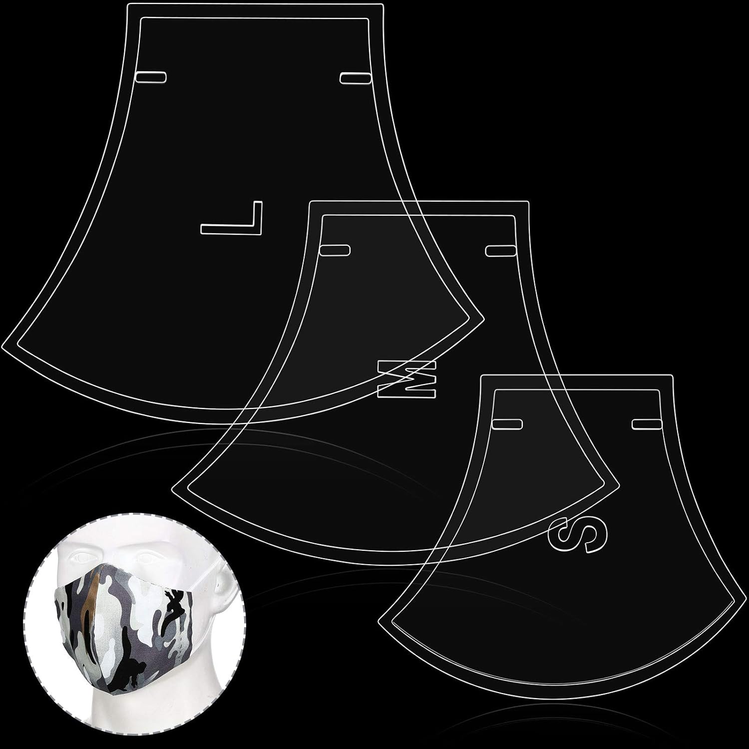 Sewing Template, Face Protector Plastic Sewing Pattern Template, DIY ...