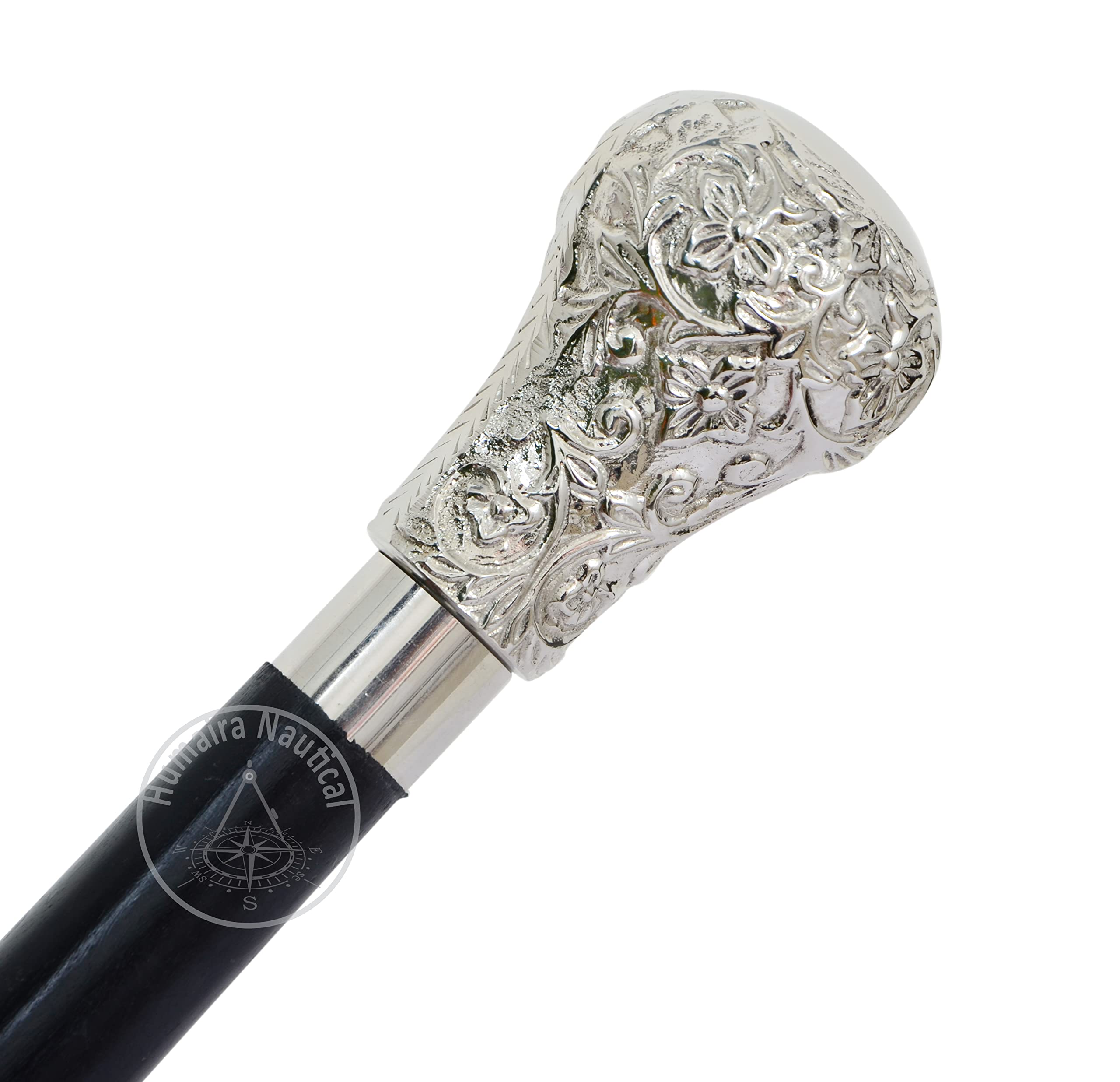 Mua Bat Masterson Cane Replica| Pewter Brass Handle Unisex Derby Cane ...