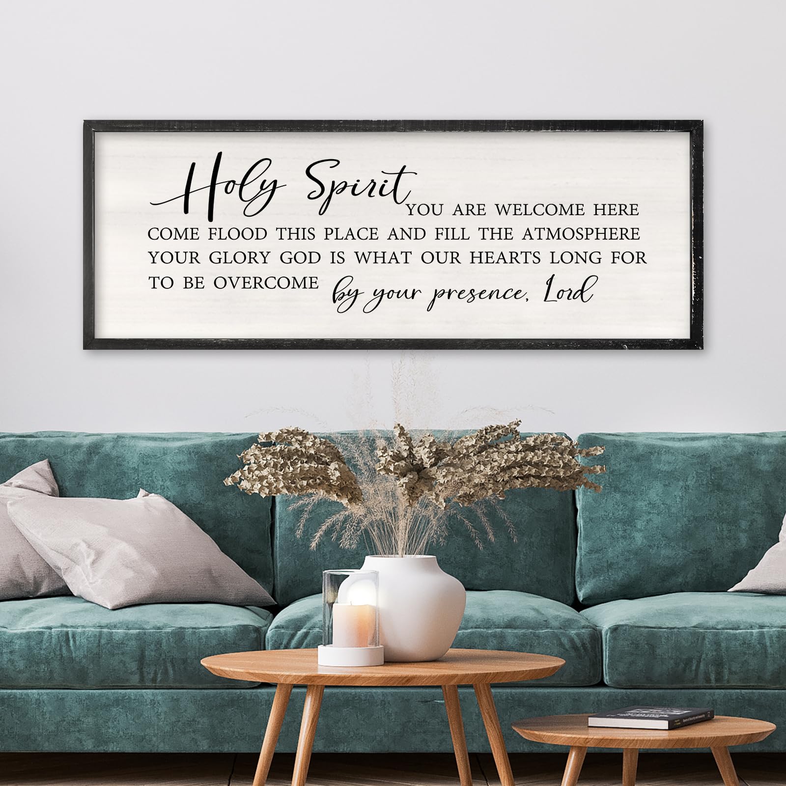 Holy Spirit You are Welcome Here Wall Decor Art 32x12 Inch Large ...