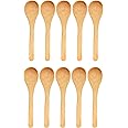 Amazon.com | BambooMN Bamboo Serving Spoons, Mini Salt Sugar Spoon ...