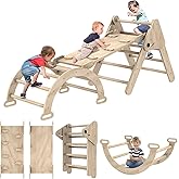 Amazon.com: Baoniu Foldable Climbing Triangle Ladder Toys with Ramp for ...
