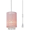 LaLuLa Hanging Lamp for Daughters Bedroom,Plug in Chandelier Easy to ...