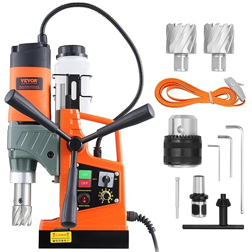 VEVOR Magnetic Drill, 1300W 1.57" Boring Diameter, 700 RPM Drilling ...