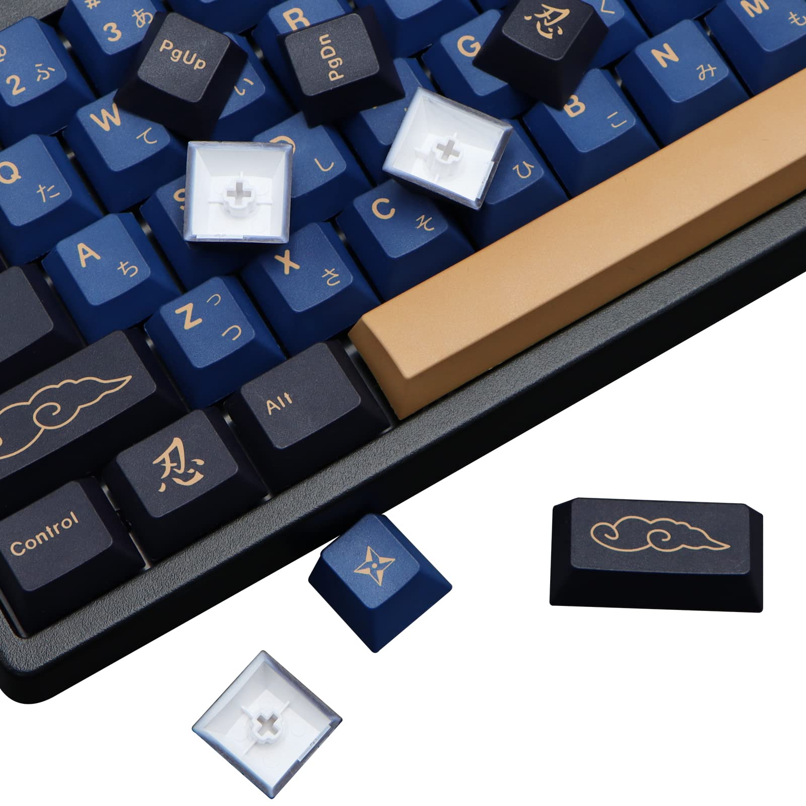 Mua MOLGRIA Blue Samurai Keycaps, 129 Set PBT KeyCaps for Gaming ...