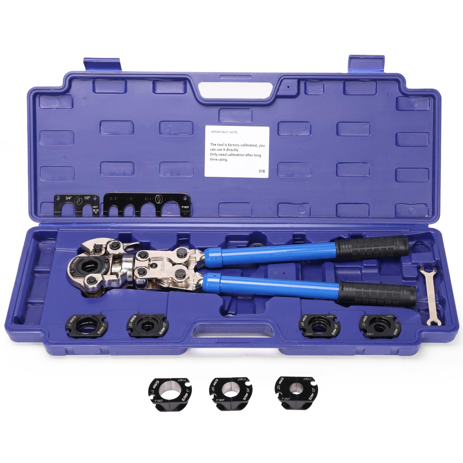 iCrimp Copper Tube Fittings Crimping Tool, 1/2" 3/4" 1" Jaws for ...