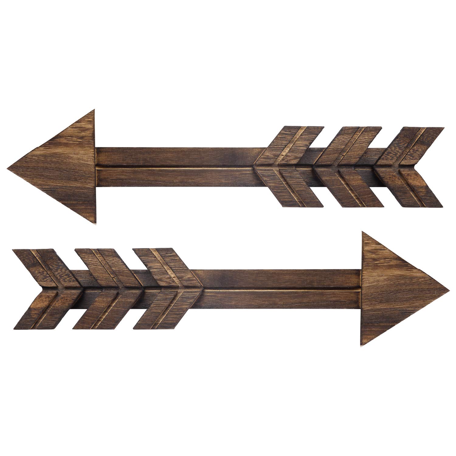 Dahey Rustic Wooden Arrow Wall Decor Farmhouse, 15" Wood Arrows Sign ...