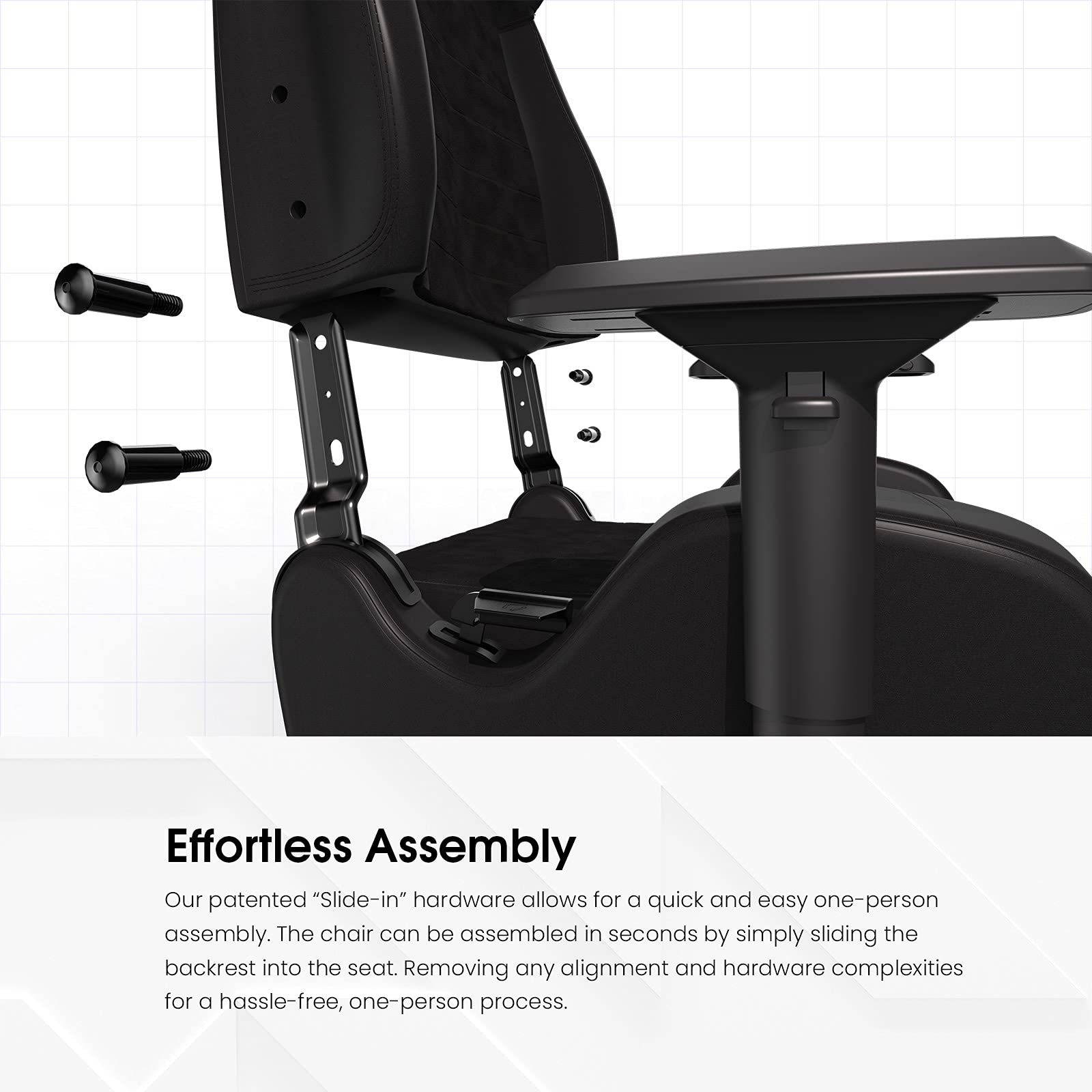 Vertagear vg-sl5000_bk s-line 5000 silla de juego, grande, negro/carbono