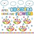 Amazon.com: Spring Bulletin Board Decorations for Classroom - April ...