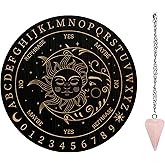 Amazon.com: AHANDMAKER 7.8" Witch Pendulum Board, Wooden Dowsing ...