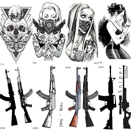 Girls With Guns Tattoos