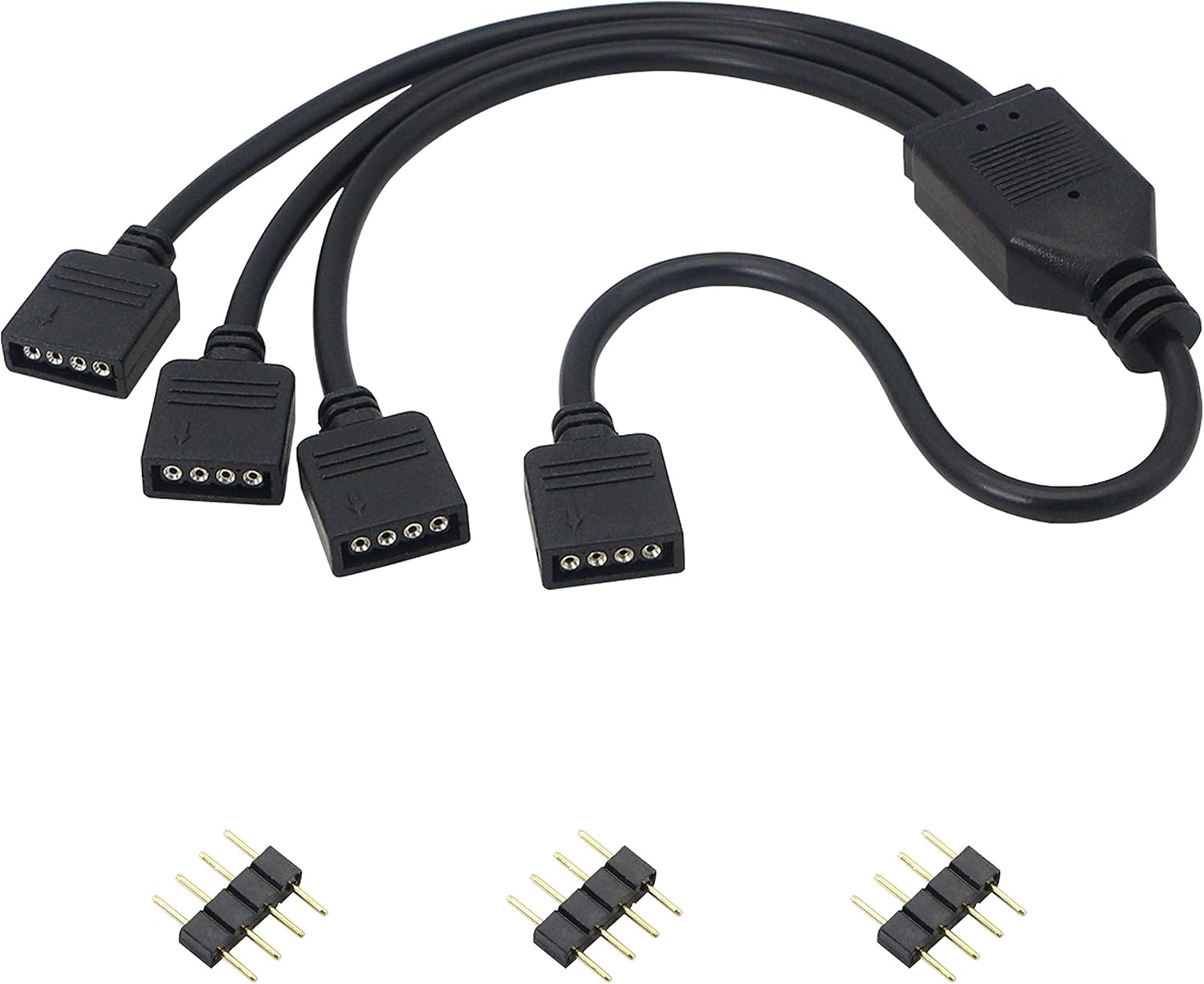 Honglei RGB Splitter Cable LED Strip Connector, RGB 4 Pin Splitter 1 to ...