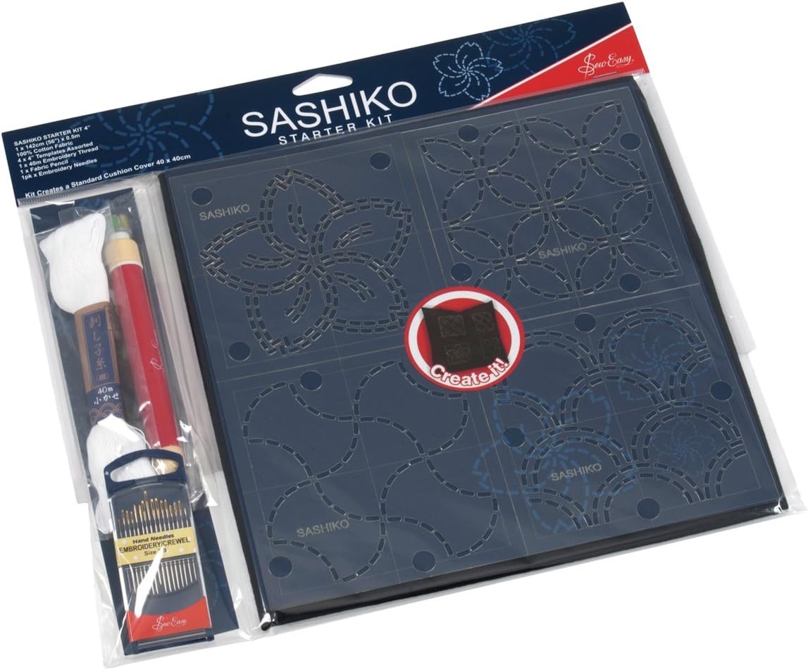 Sew Easy Sashiko Embroidery Complete Set – Everything You Need To Get ...