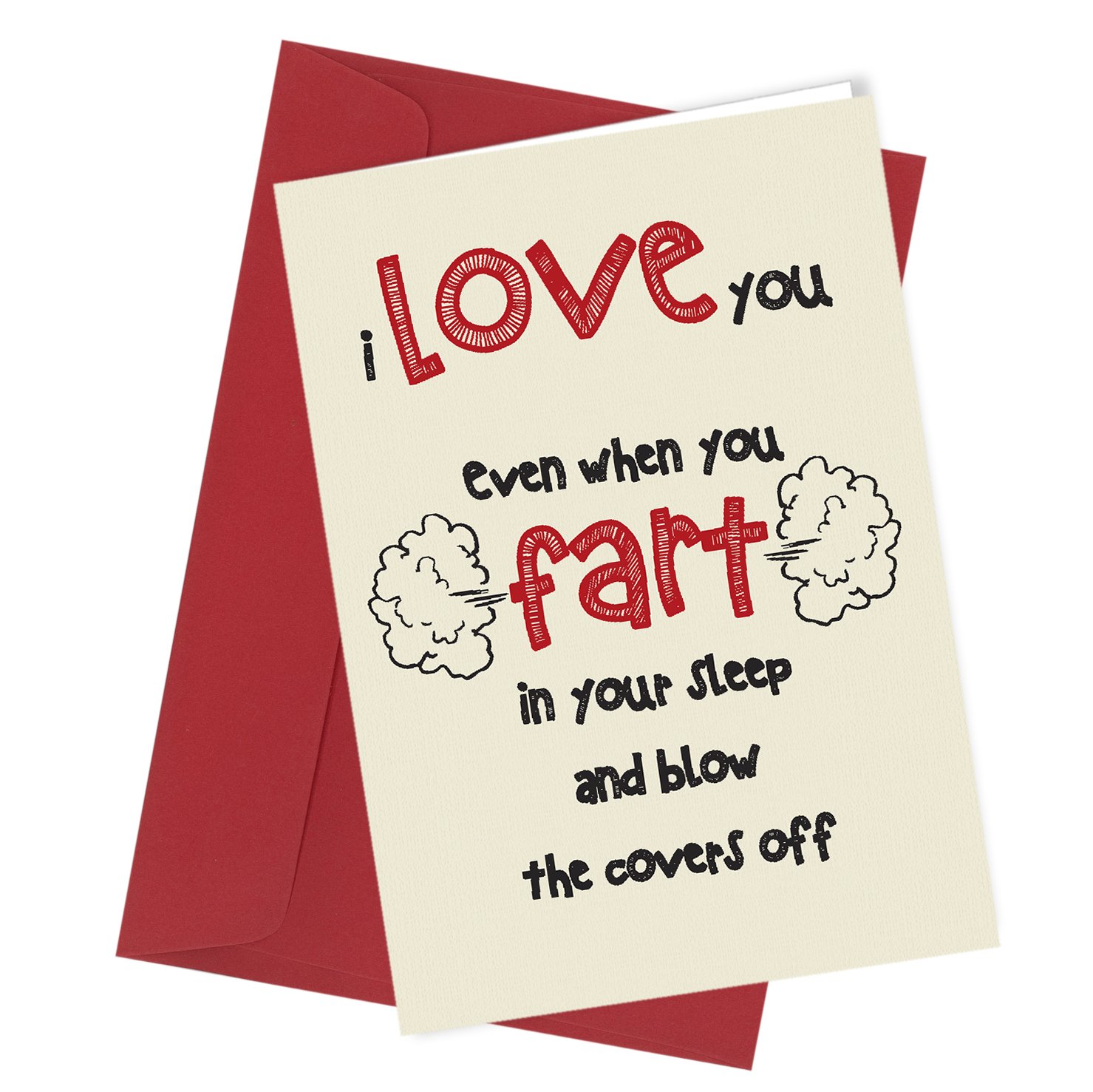 #76 Farting in Bed GREETINGS Card VALENTINE'S DAY or BIRTHDAY rude ...