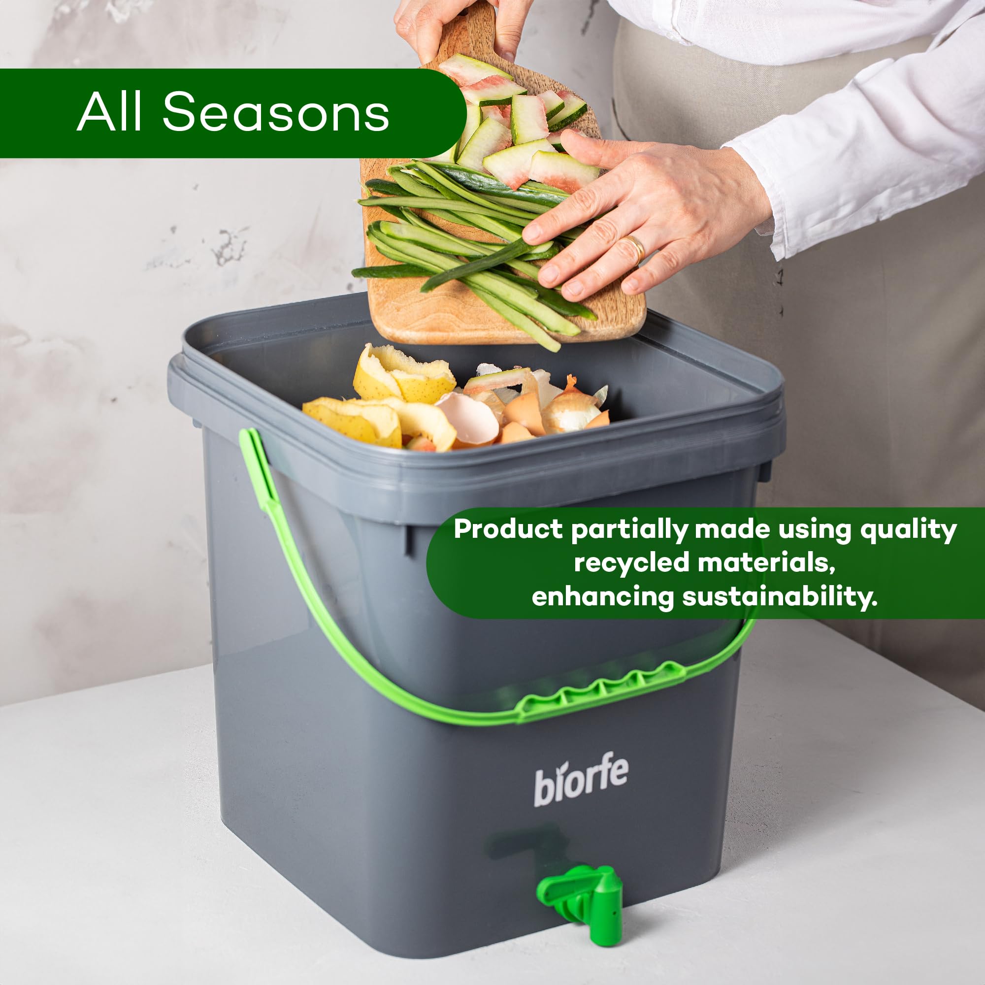 Mua Biorfe Bokashi Compost Starter Kit 2 Bucket All Seasons Bokashi ...