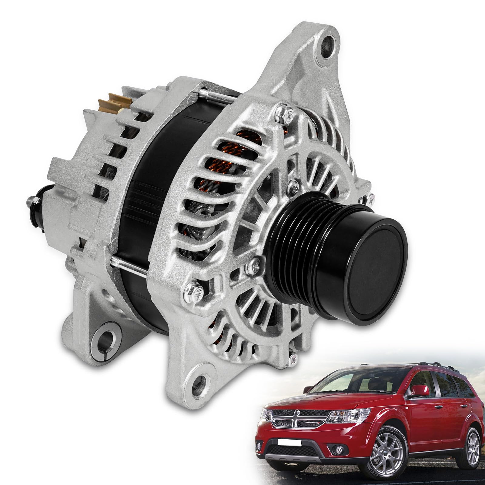 Dilomber 04801490AA, 11440N Alternator Compatible with Dodge Journey L4 ...