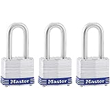 Master Lock M5XQLJ Magnum Heavy Duty Outdoor Padlock with Key, 4 Pack ...