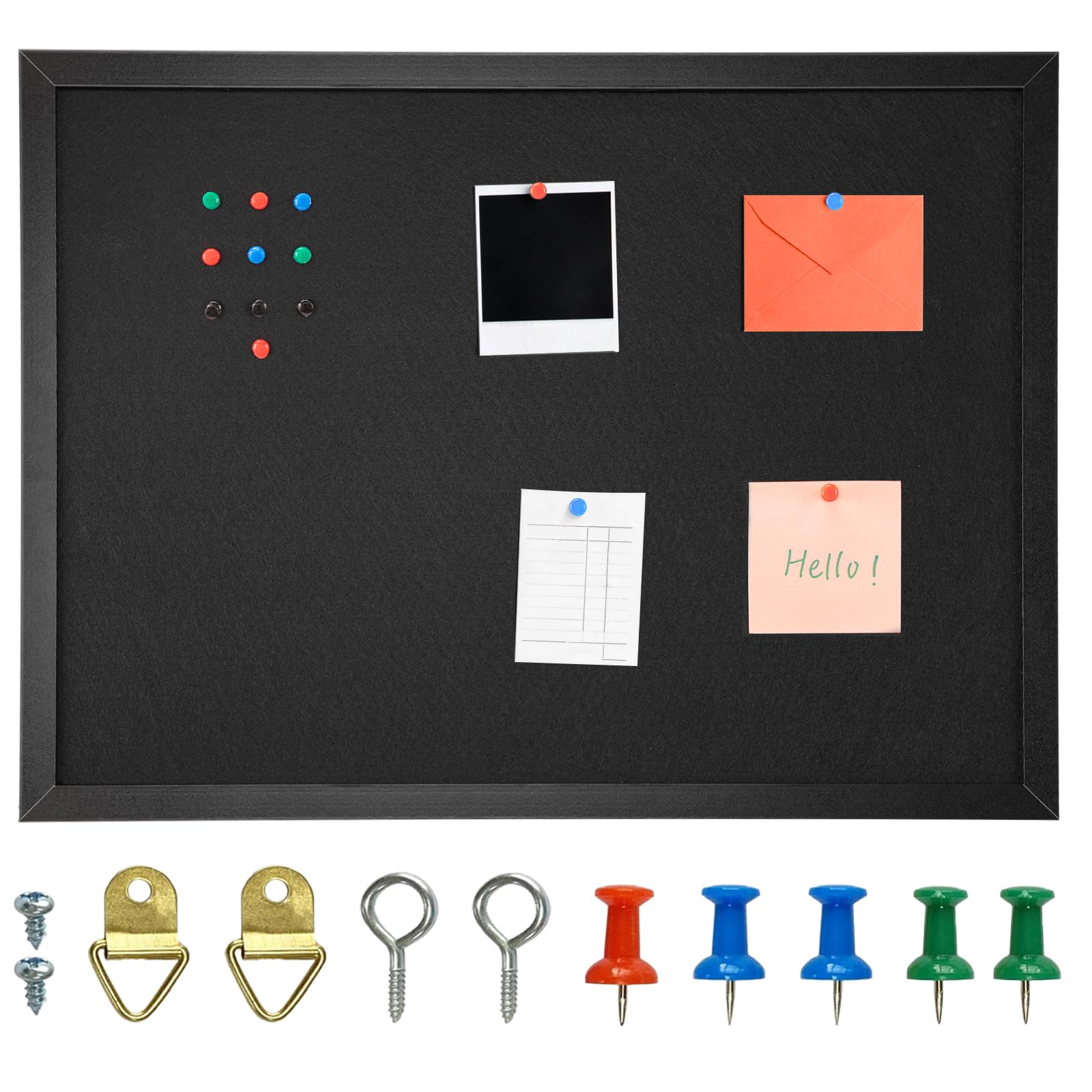 OWLKELA 17'' x 23'' Cork Board with Felt, Vision Board and Decorative ...