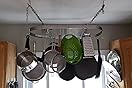 Amazon.com: Range Kleen CW6001 Stainless Steel Hanging Oval Pot Rack 1. ...