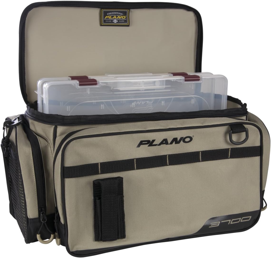 Plano PLAB37111 Weekend Series 3700 Size Tackle Case, Tan, Premium ...