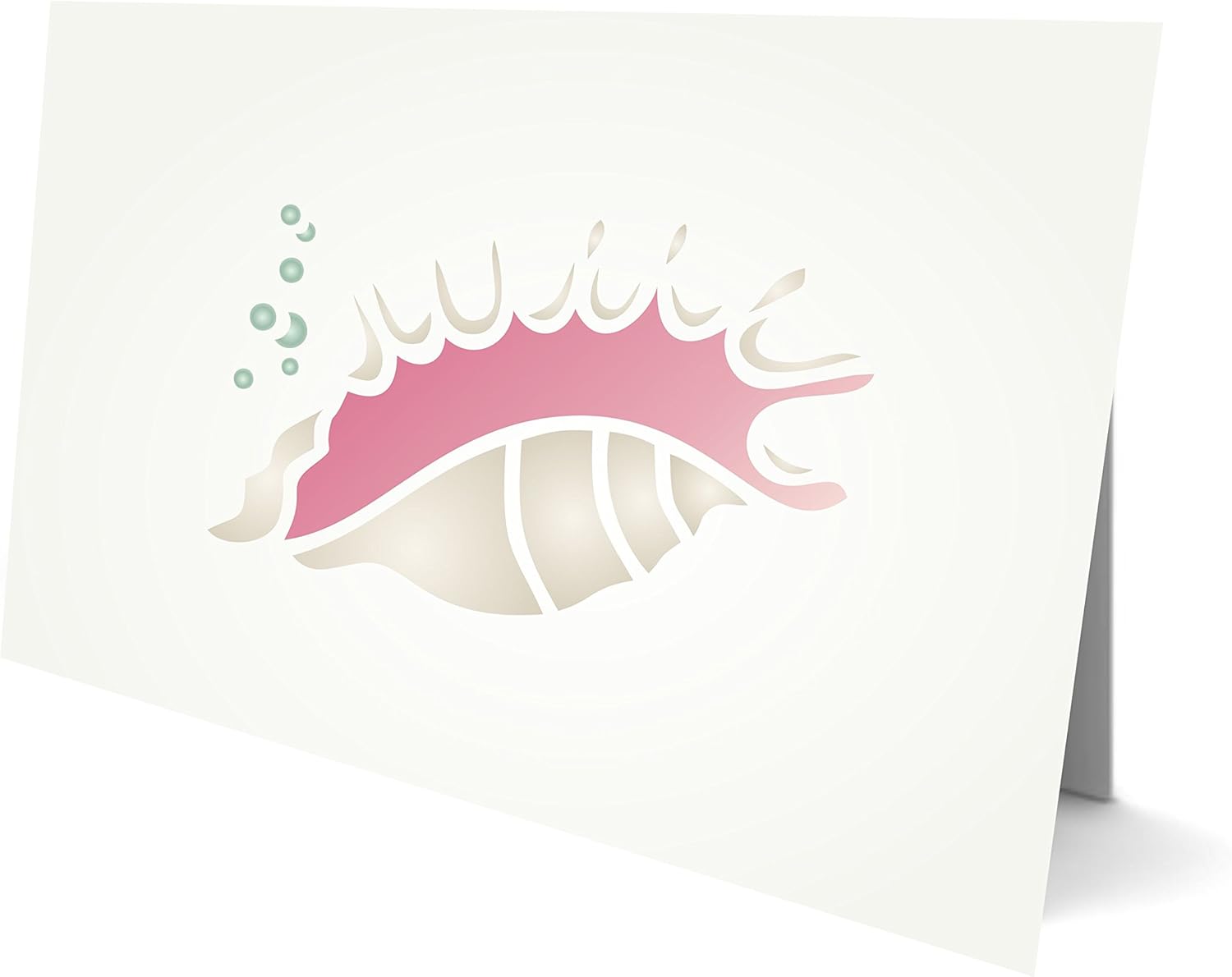 Shell Stencil – 21.5 x 21.5cm (L) – Reusable Sea Ocean Nautical ...