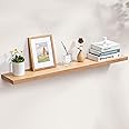 Amazon.com: Fun Memories Floating Shelves, 8 Inch Deep Floating Shelves, Natural Oak Wood ...