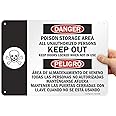 SmartSign "Danger - Poison Storage Area" Bilingual Sign | 10" x 14 ...