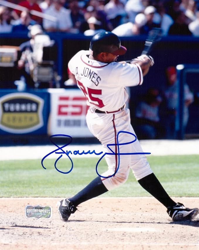 Andruw Jones Autographed/Signed Atlanta Braves Unframed 8x10 MLB Photo ...