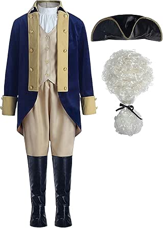 Amazon.com: ReliBeauty George Washington Costume Boys American ...