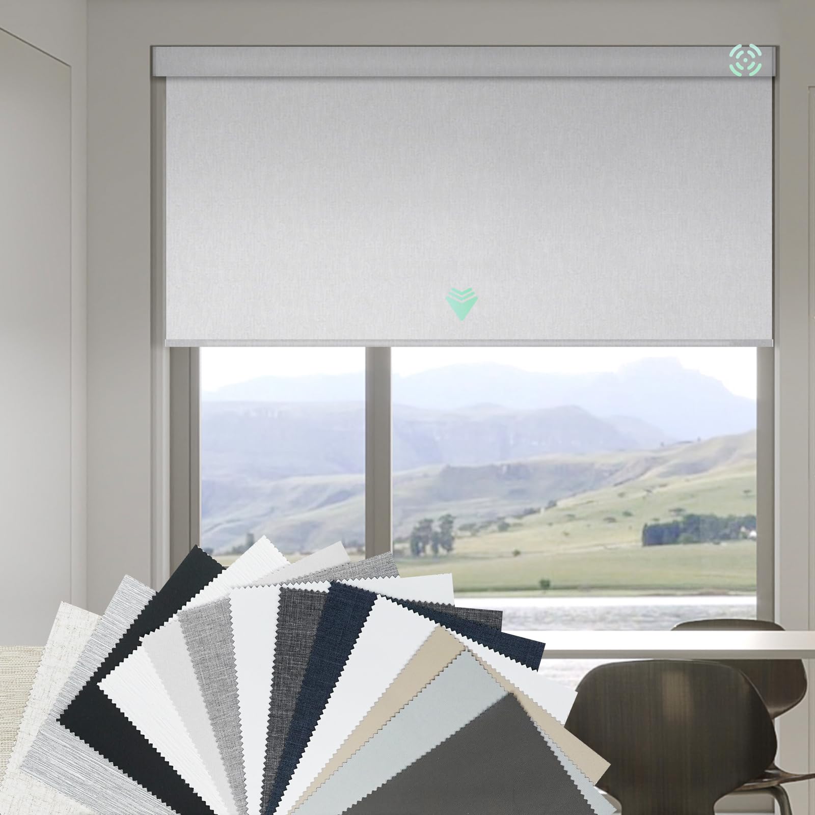 Yoolax Motorized Blinds with Remote, Smart Blinds for Windows Blackout ...