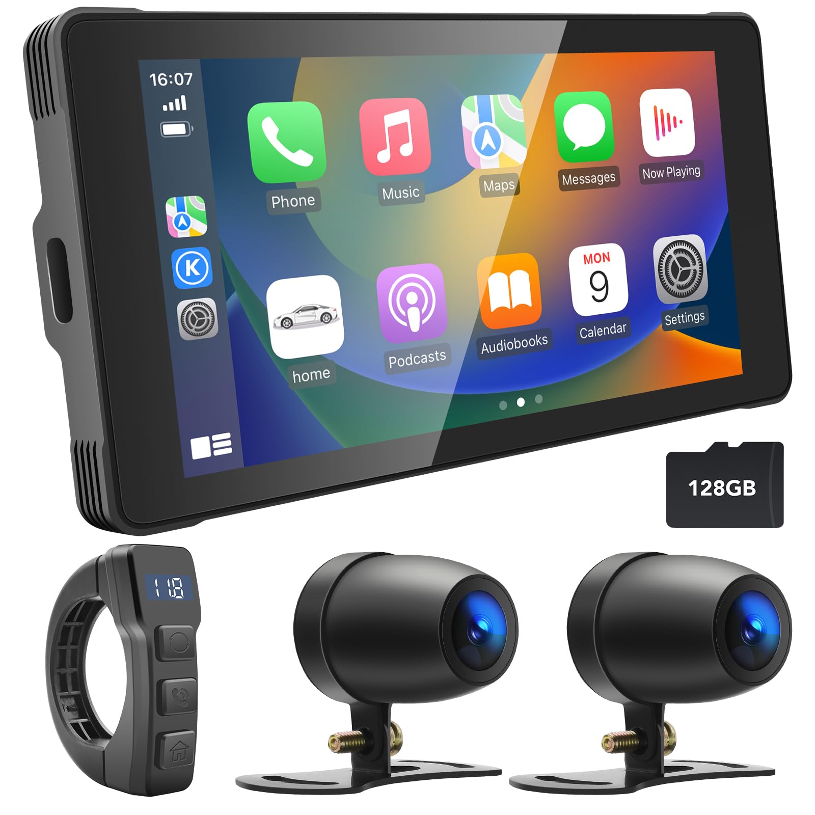 Mua Portable Motorcycle Dash Cam, Motorcycle Wireless Apple CarPlay ...