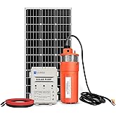 Amazon.com: ECO-WORTHY Solar Water Pump Kit System, 2pcs 100W Solar Panel + 12V Submersible Well ...