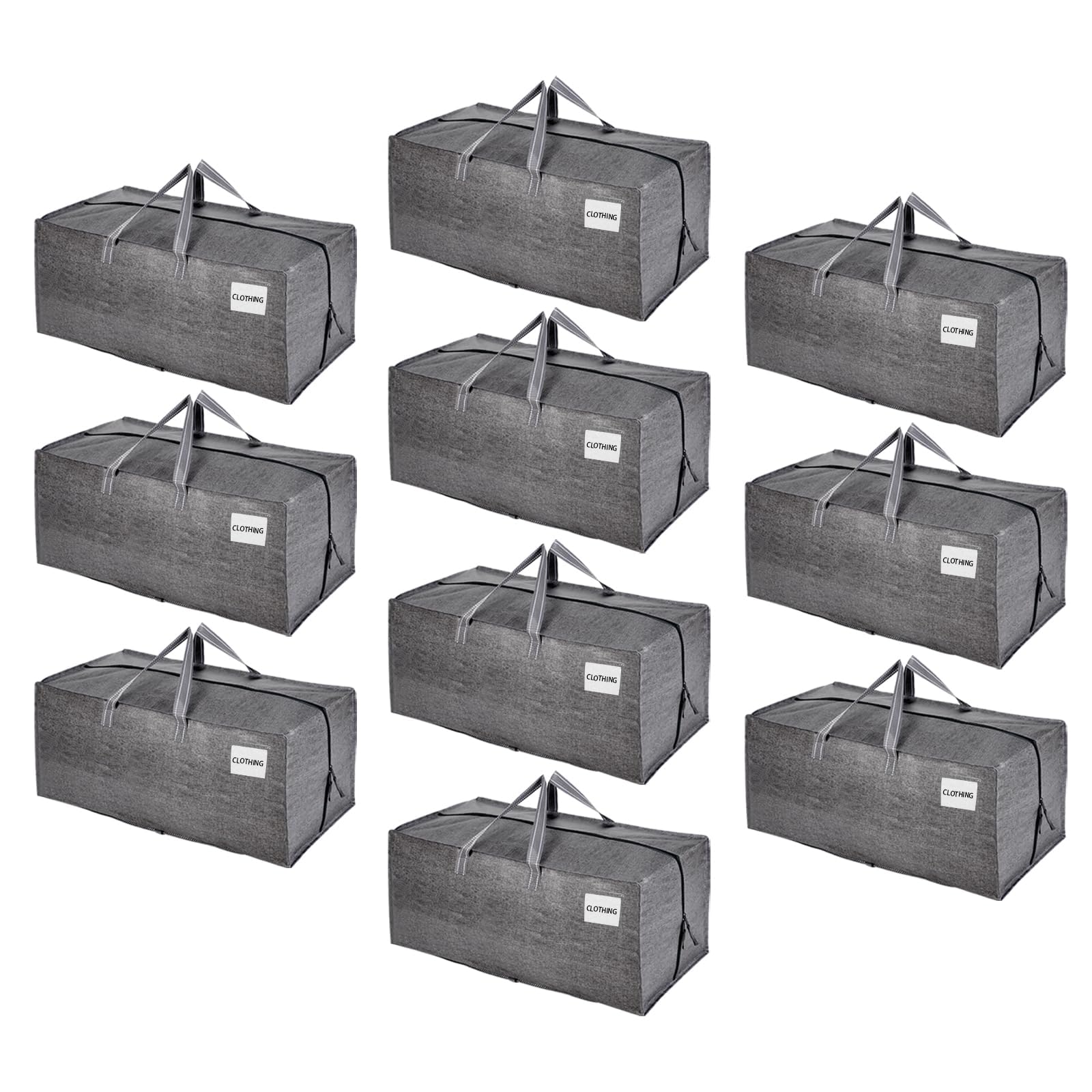 VENO 10 Pack Moving Bags w/Backpack Straps, Heavy Duty, Moving Boxes ...