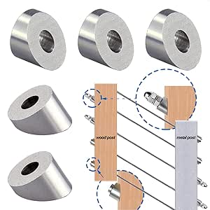 Lulultn Cable Railing 30 Degree Angle Beveled Washer, 1/8" to 3/16 ...