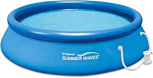 Amazon.com: Summer Waves 12' Ft. Quick Set Inflatable Above Ground Pool ...