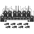 Amazon.com: D Debra Audio AU800 Pro UHF 8 Channel Wireless Microphone System with Cordless ...