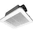 Homewerks 7114-02-HW DC Bathroom Fan 50-CFM 1.0 Sone White Ventilation ...