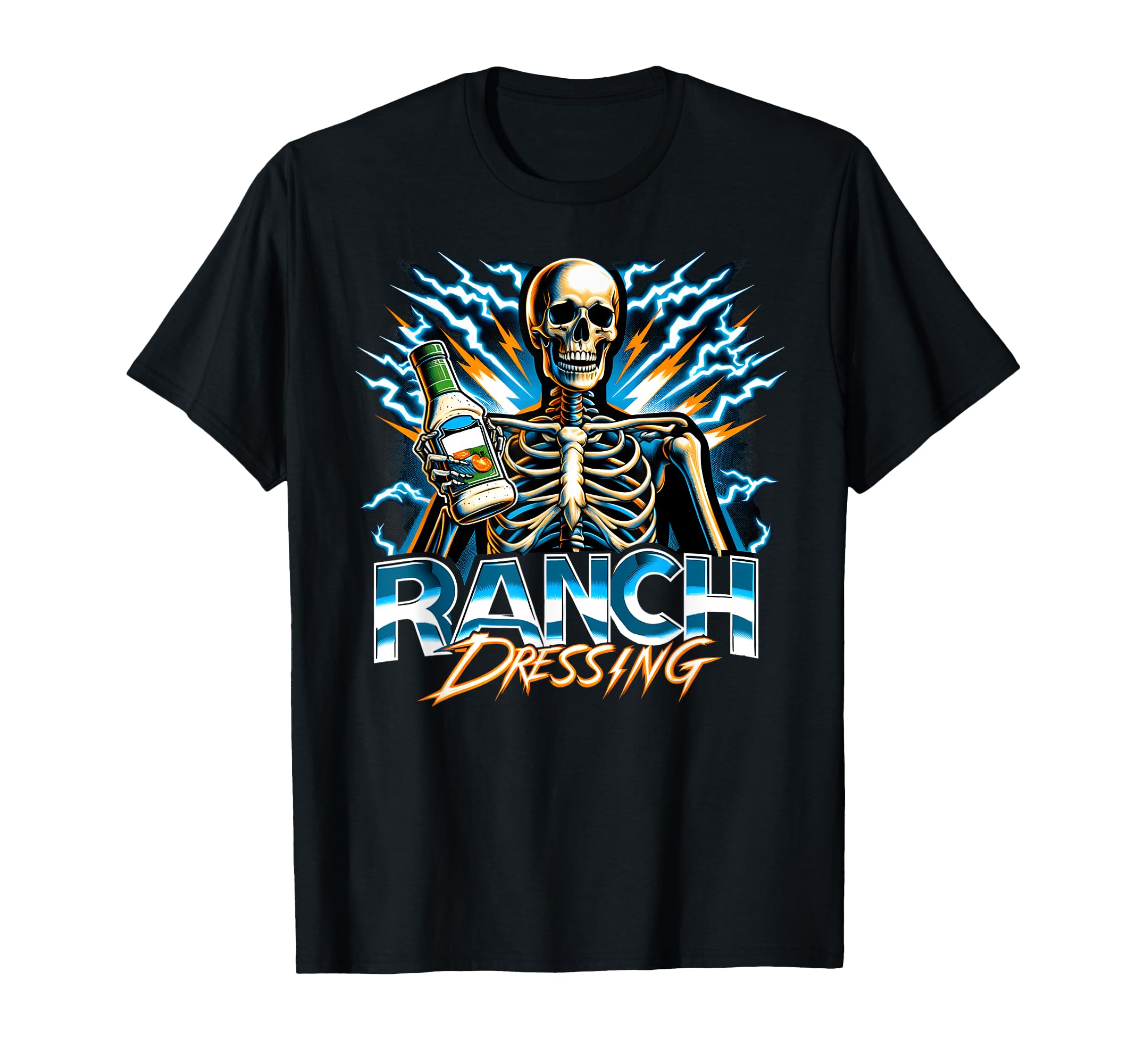 Ranch Dressing Bootleg Rap CDs Aesthetic Funny Skeleton Meme T-Shirt for sale | North Las Vegas ...