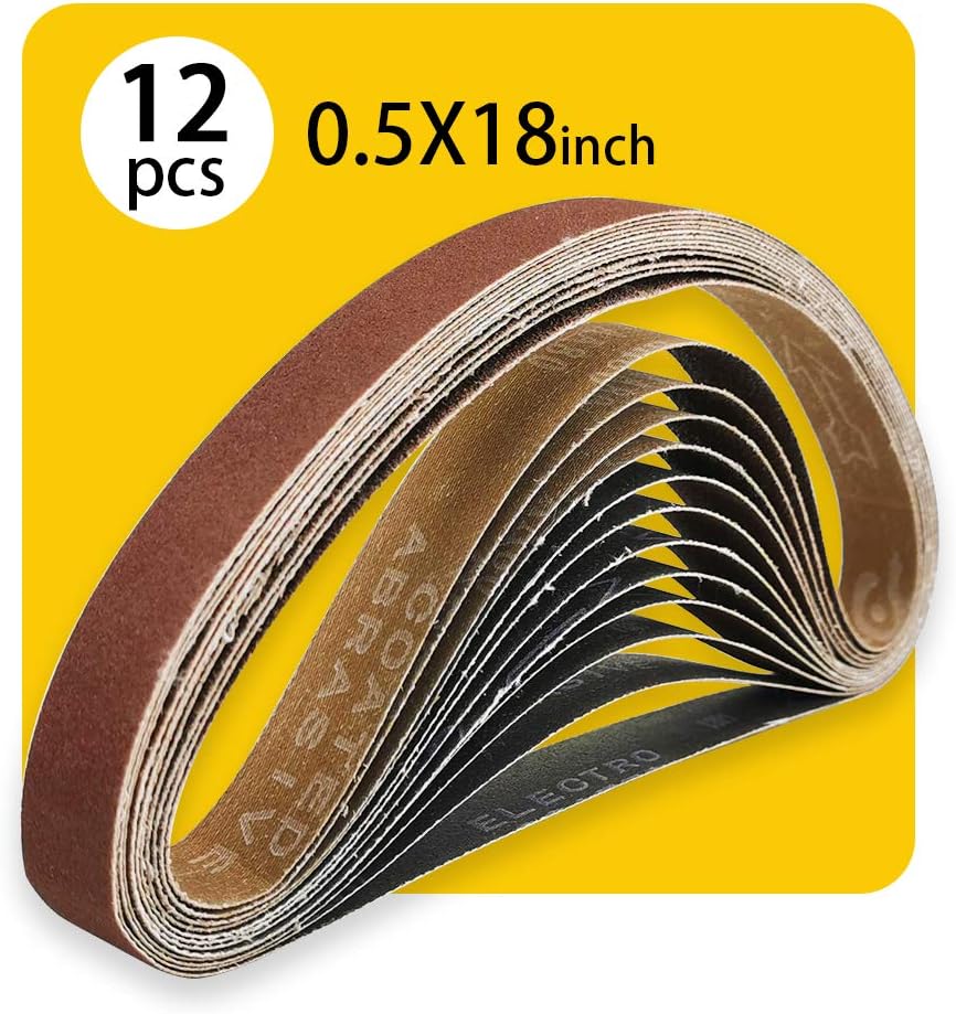 1 2 X 18 In 1 2X18 In Sanding Belt Pack 1 2 Inch X 18 Inch 12 Pcs 4 1-2-x-18-in-1-2x18-in-sanding-belt-pack-1-2-inch-x-18-inch-12-pcs-4